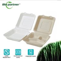 China Biodegradable Compostable Within 90 Day Disposable Bagasse Takeout Fast Food Packaging for sale