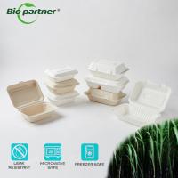 China 100% Natural Bagasse 3 Compartment Food Container Disposable Take Out Picnic Box 100000pcs MOQ for sale