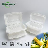 China Restaurant Disposable Microwave Safe Hinged Plastic Take Out Clamshell Food Container for sale