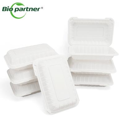 China Square MFPP Food Packaging Container 20000pcs Microwaveable Clamshell Lunch Meal Prep for sale