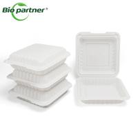 China Clamshell To Go 3 Compartment Food Packaging Portable MFPP Microwavable Clamshell Container Take Out for sale
