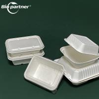 China 180x125x39mm Biodegradable Compartment Takeaway Box for Hot Food Takeout Service for sale
