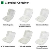 China Biodegradable Cornstarch Takeaway Lunch Box 1.1L Compartment Food Container for sale