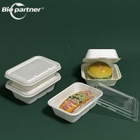 China AL7 Microwave Disposable Box Biodegradable Round Food Container for Lunch Microwavable for sale