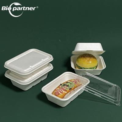 China AL7 Microwave Disposable Box Biodegradable Round Food Container for Lunch Microwavable for sale
