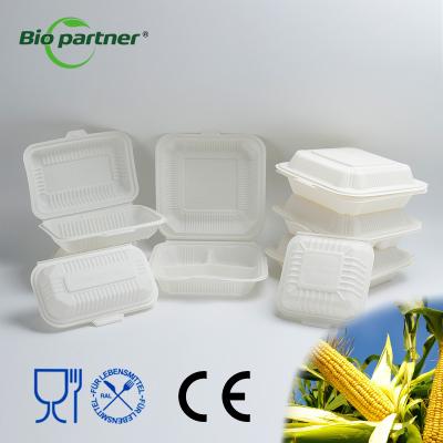 China Biodegradable MFPP Clamshell Food Container 20000pcs Custom Logo Disposable Lunch Box for sale