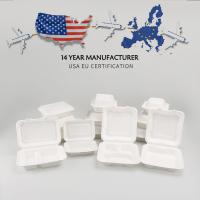China Free Sample 15% Off Biodegradable Sugarcane Bagasse Food Container for Takeaway Lunch for sale
