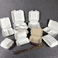 China Sugarcane Bagasse Oval Food Container Clamshell Box 750ml Eco Friendly Takeaway for sale