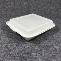 China Sugarcane Bagasse Oval Food Container Clamshell Box 750ml Eco Friendly Takeaway for sale