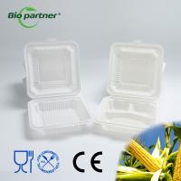 China Customized Color Plastic PP Corn Starch Burger Box Packaging for To Go Food Containers for sale