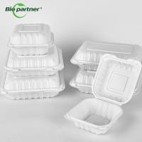 China Take Away Food Containers with 3 Compartments Pp Hinged Container Clamshell Lunch Box for sale