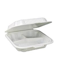 China 5 Compartment Black Bento Takeaway Microwave Safe Disposable Plastic Lunch Box for Food for sale