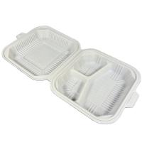 China 5 Compartment Black Bento Takeaway Microwave Safe Disposable Plastic Lunch Box for Food for sale