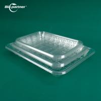 China Disposable Rectangle PET Meat Tray Custom Size for Meat Fruit Frozen Food Packaging for sale