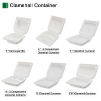 China Eco-Friendly White Clamshell Takeout Box 15.5x15.5x4cm Glossy MFPP Food Container for sale