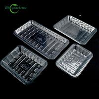 China Disposable PET Meat Tray Container for Supermarket Food Packaging Custom Size for sale