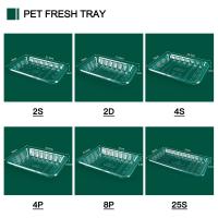 China Disposable PET Meat Tray Container for Supermarket Food Packaging Custom Size for sale