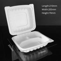 China MFPP Thermoform Food Container 9x9 Disposable Mineral Lunch Box Microwave Safe 20000pcs MOQ for sale