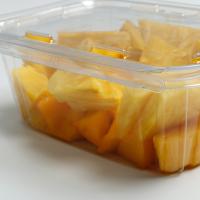 China Embossing PET Tamper Proof Plastic Hinged Container for Pre-cut Fruits and Vegetables for sale