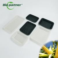 China Customized Black Plastic Blister Tray for Food Vegetable Packaging PP Corn Starch 1-2 Sizes for sale