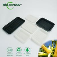 China Customized Corn Starch Plastic Fresh Produce Packaging Tray 200g Capacity Disposable for sale