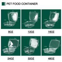 China Custom PET Clamshell Box for Clear Fruit Packaging Plastic Containers 600 1200pcs for sale