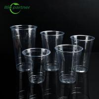 China Eco Friendly PLA Cups 16oz for Take Away Coffee Ice Cream and Smoothies Custom Logo for sale