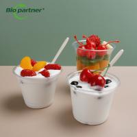 China Eco Friendly PLA Cups 16oz for Take Away Coffee Ice Cream and Smoothies Custom Logo for sale