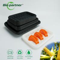 China Eco-Friendly Corn Starch PP Disposable Food Tray for Fruit Vegetable Meat Frozen Food Custom Size for sale