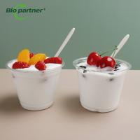 China 16oz Custom Logo PLA Plastic Pet Beverage Boba Cups with Lids Degradable 100000pcs MOQ for sale