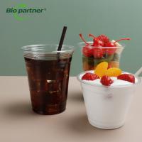 China PLA Iced Coffee Cups with Lids 10oz to 32oz Cold Party Cups for Juice for sale