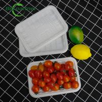 China Cornstarch Supermarket Trays for Eco Friendly Disposable Fresh Chicken Meat Packaging for sale