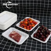 China PP Plastic Biopartner Supermarket Chicken Blister Disposable Tray for Fresh Beef Meat 200g for sale