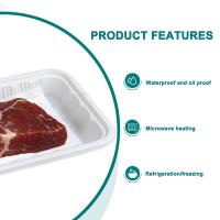 China PP Plastic Biopartner Supermarket Chicken Blister Disposable Tray for Fresh Beef Meat 200g for sale
