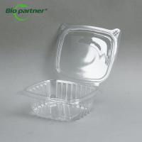 China PET Transparent Clamshell Fruit Salad Food Container Box 600pcs Takeout Packaging for sale