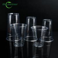China Custom Printed PLA Clear PET Cup with Lids 10oz 32oz Disposable Coffee Festival Drink Cup for sale