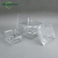 China Plastic Hinged Fruit Punnet Container The Ideal Solution for Takeaway Salads and Fruits for sale