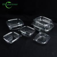China Plastic Hinged Fruit Punnet Container The Ideal Solution for Takeaway Salads and Fruits for sale