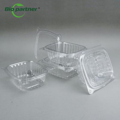 China Custom PET Clamshell Plastic Fruit Packaging Box 600 1200pcs per Carton Transparent for sale