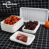 China Customized Logo Disposable Plastic Trays for Supermarket Fresh Fruit and Vegetables for sale