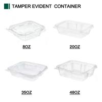 China Convenient Tamper evident PET Clear Food Container for Takeout and Fruit Disposable for sale