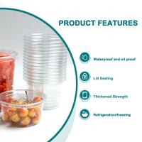China Disposable Food Container With Lids Clear Plastic PET Pre cut Fruit Vegetable Packaging for sale
