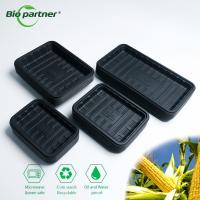 China Disposable Black Plastic Tray for Frozen Meat and Vegetable Packaging Custom Order for sale