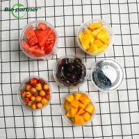 China 16oz Clear PET Plastic Disposable Yogurt Fruit Salad Cup with Lids 50000pcs MOQ for sale