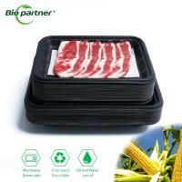 China Customizable Corn Starch PP Blister Meat Tray for Frozen Food Packaging 200g for sale