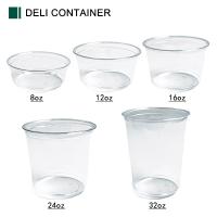 China Eco friendly Plastic Takeout Deli Containers for Custom Pre-cut Fruit Salad Cups for sale