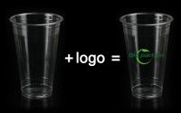 China PLA Compostable Disposable Cups 10oz 16oz 24oz for Cold Drinks Water Milk Beverage for sale