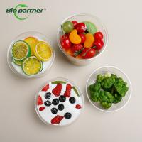 China Custom Logo PLA Frozen Yogurt Parfait Cups 10oz to 32oz with Flat Lids for sale
