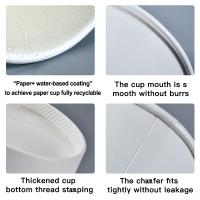 China Custom Disposable Paper Kraft Cups 100000 MOQ Biodegradable Plastic Free with Lid for sale