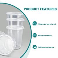 China BPA Free PP Plastic Deli Food Tub Container 8-32oz Takeaway Food Storage with Lids for sale